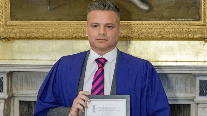 Matthew Dean, Product Development Manager at ISS, secures cleaning ...